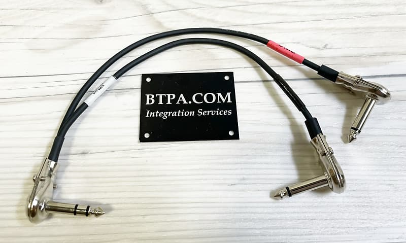 Best-Tronics Pro Audio 12 Inch TRS-Dual TS Flat Right Angle | Reverb