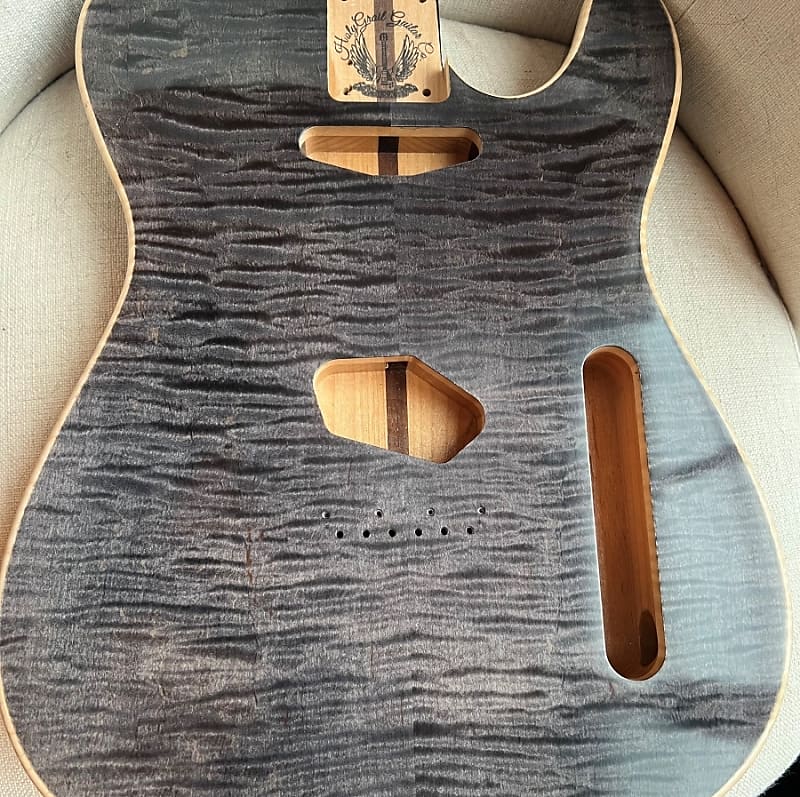 Holy Grail Guitar Company Telecaster Body (Black & Gray) 2023 | Reverb
