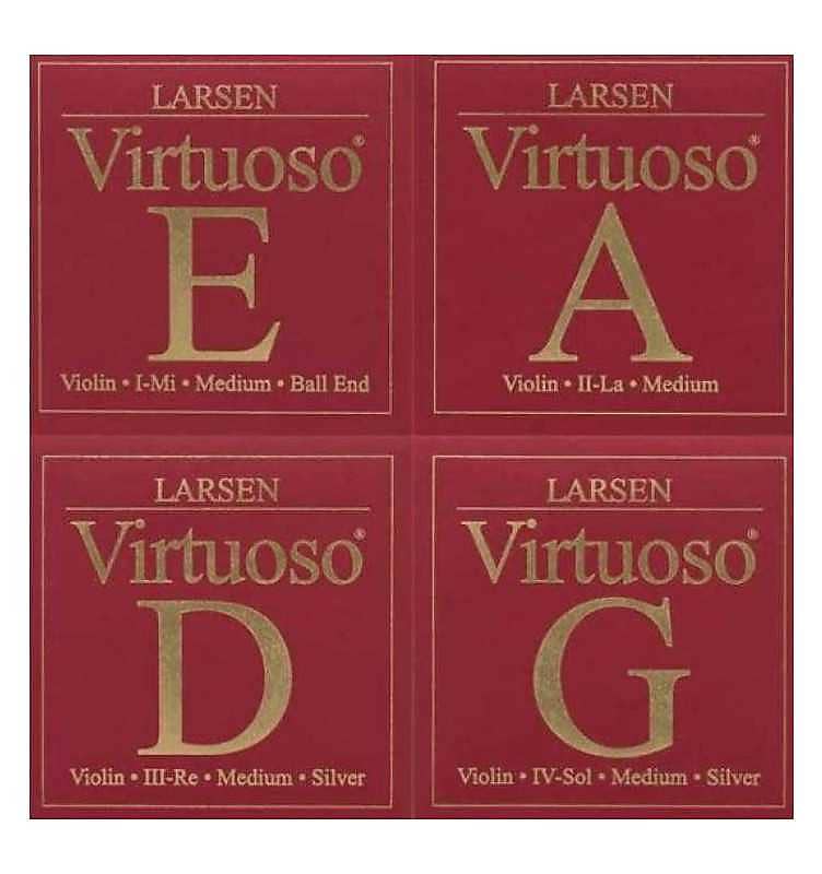 Larsen Virtuoso Violin Strings - E- Carbon Steel Ball End | Reverb