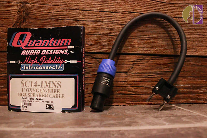 Quantum Audio SC14-1MNS 1' Oxygen-Free 14GA Speaker Cable - | Reverb