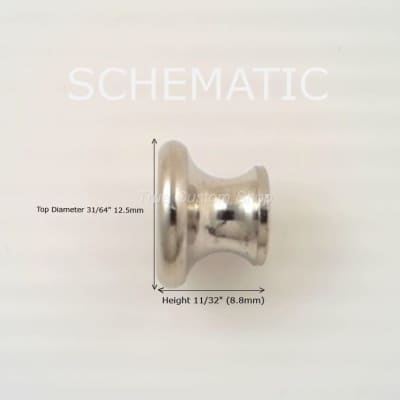 True Custom Shop® Aged Vintage-Style Aluminum Strap Buttons | Reverb