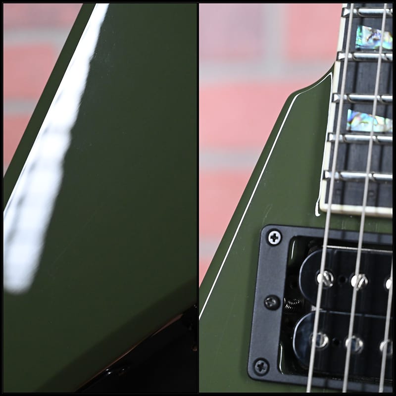 Jackson USA Custom Shop RR2H Rhoads Olive Drab Green 2024 | Reverb UK