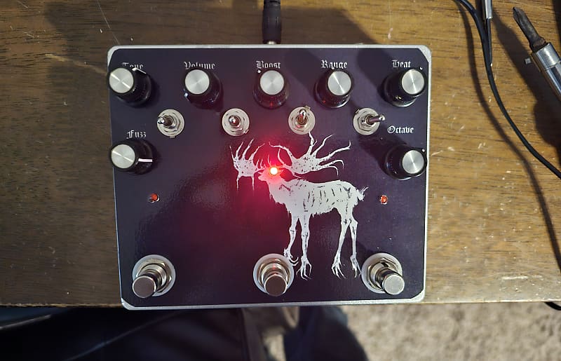 Blood Elk Custom Build Big Muff Fuzz Rangemaster Boost Octave | Reverb