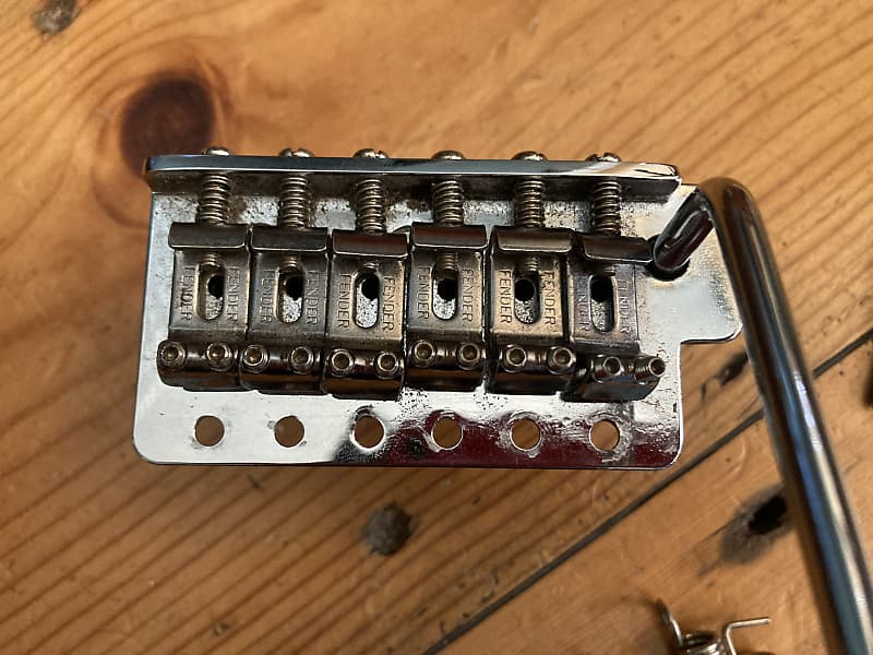 Fender Stratocaster Tremolo Bridge Unit PW29 Full Block | Reverb
