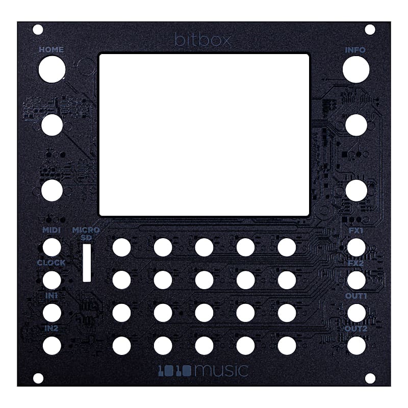 1010 Music Replacement Faceplate - BitBox (Black) | Reverb