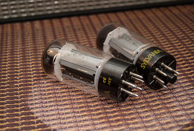 Matching Pair Vintage Sylvania 6L6 GC | Reverb