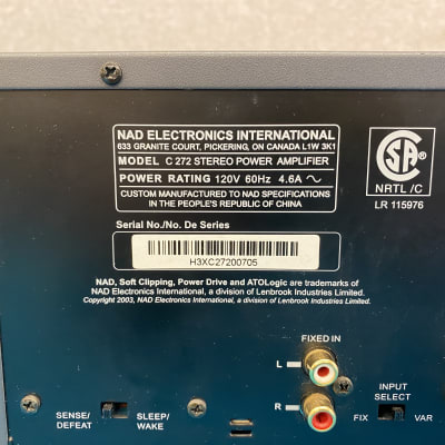 NAD C272 Stereo Power Amplifier 2003-2007 - Serviced & | Reverb