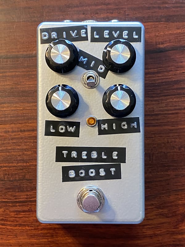 DIY Treble Boost and Overdrive Silver Black, based on Laney | Reverb