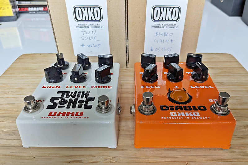 OKKO Twin Sonic / Diablo Plus bundle - V1 handpainted (2008 + | Reverb