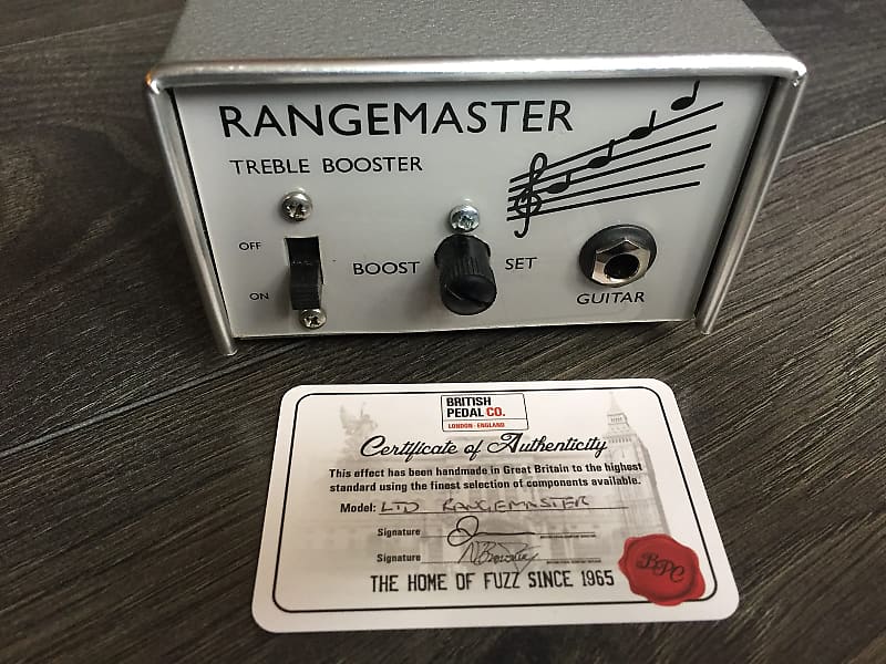 British Pedal Co Limited NOS Dallas Rangemaster Treble | Reverb