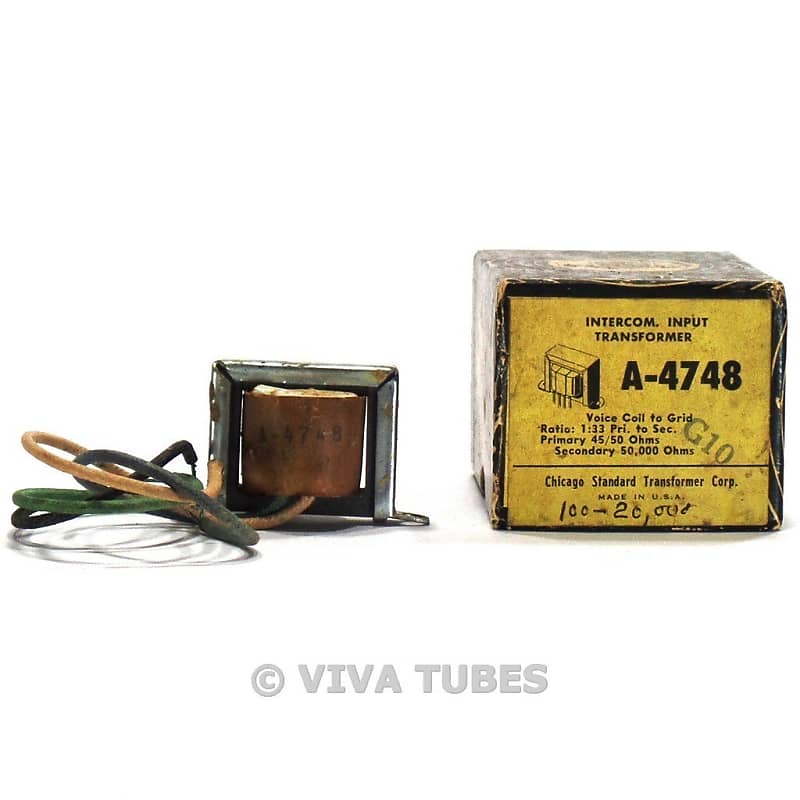 NOS NIB Stancor A-4748 Intercom Input Transformer 45/50ohm | Reverb UK