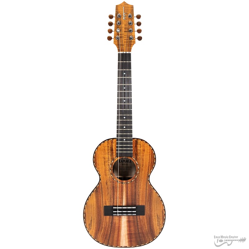 Kamaka HF-38D Deluxe Koa 8-string Tenor Ukulele (#211640) - | Reverb