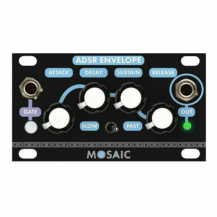Mosaic 1U ADSR Four Stage Envelope Generator Module (black) | Reverb