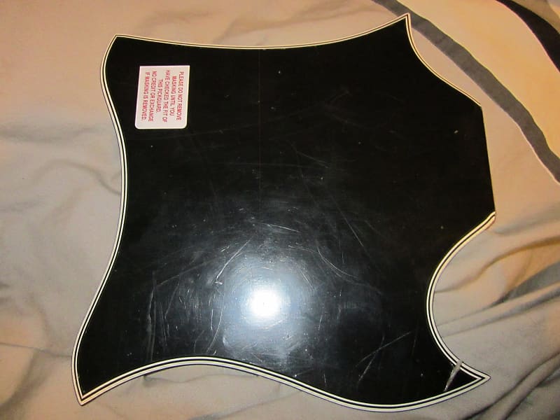 Chandler SG Batwing-Late '60s Style Pickguard Blanl. Black. 5 | Reverb