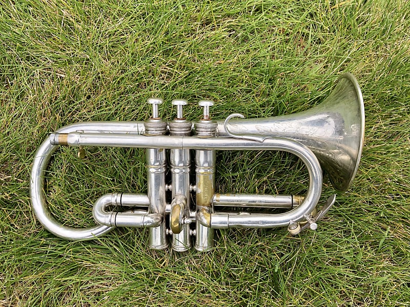 Vintage English Besson Brevete Prototype Shepherd's Crook Eb | Reverb