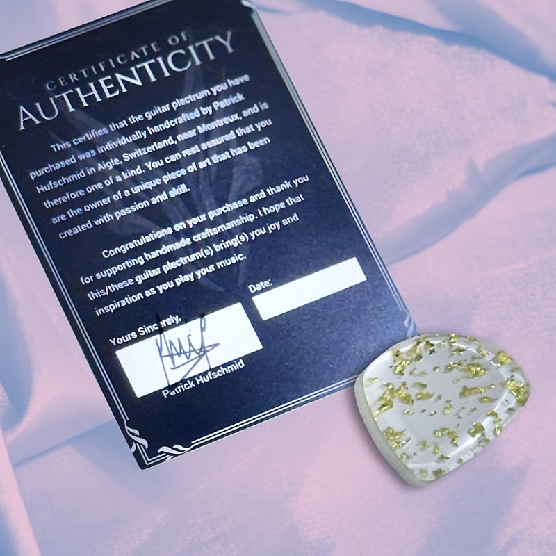 Hufschmid 6mm "Gold Leaf" Plectrum | Reverb