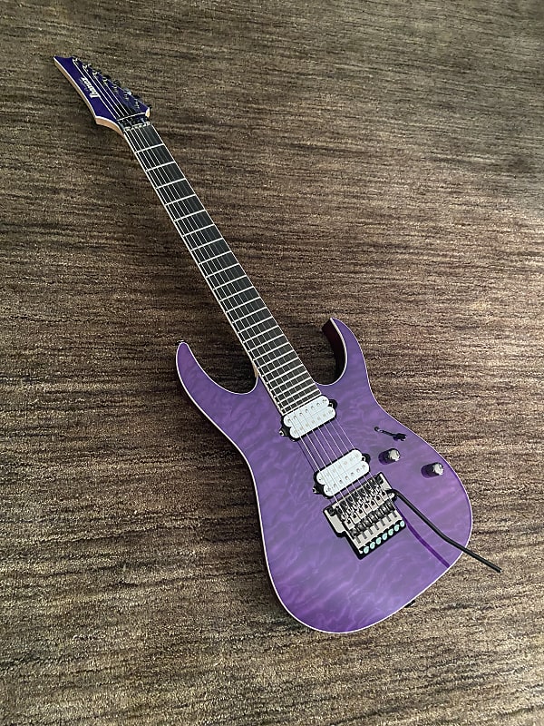 Ibanez Prestige RGR-7QM 2022 - Trans Violet | Reverb