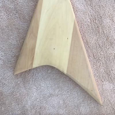 Flying V Style Unfinished Guitar Body with Maple Neck | Reverb France