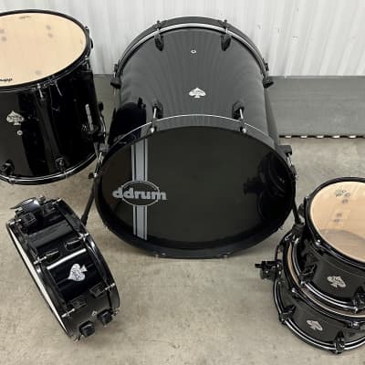 ddrum 5Pc Drum Set Shell Pack Kit Diablo Black / Black | Reverb