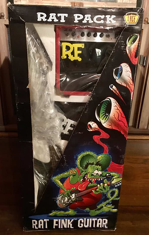 Lace Rat Fink Guitar Rat pack 2002 Black gtr, red amp | Reverb Canada