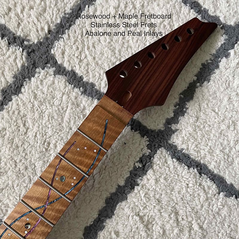 ibanez jem guitar rosewood neck with roasted maple fretboard | Reverb