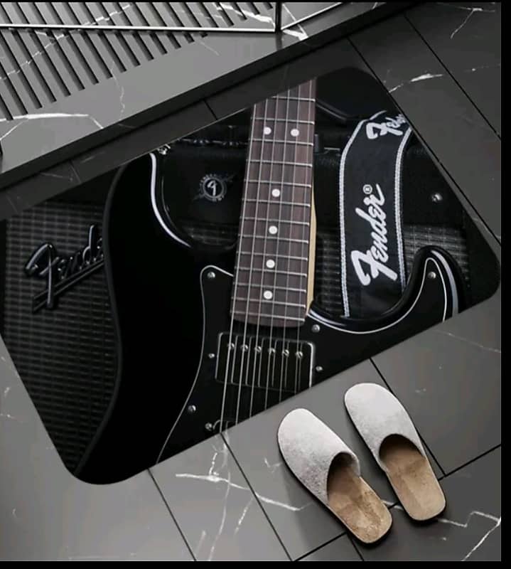 Fender Guitar Rug/Carpet Fender 2023 - Black | Reverb