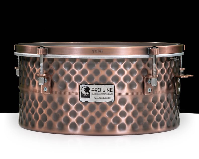 Toca 15" Single Hammered Timbale Black Copper Finish | Reverb
