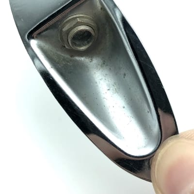 Stratocaster Style Jack Ferrule Cup w/Jack Chrome | Reverb