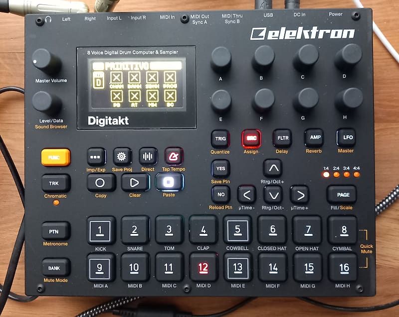 Elektron Digitakt Digitakt I, 8 voice digital Drum Computer & | Reverb