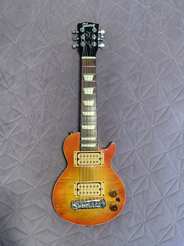Chandler Mini Les Paul 1980s - Sunburst - RARE, SMALLEST LP | Reverb