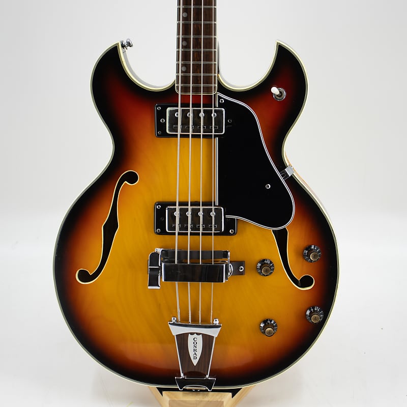 Used Vintage Conrad Model 40096 Hollow Body Electric Bass | Reverb