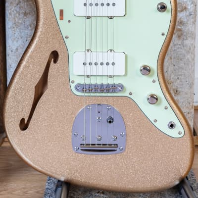 Fender USA Strat neck on a Custom Jazzmaster Thinline offset | Reverb