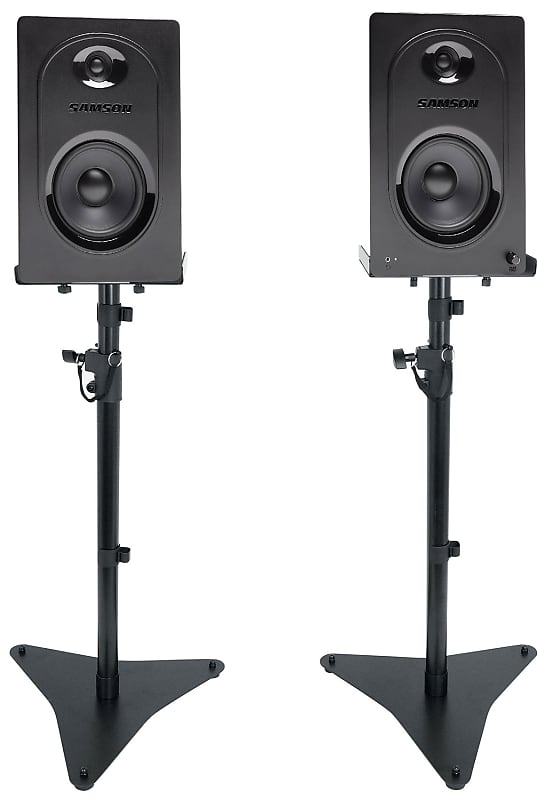 (2) SAMSON M30 Powered 20w Studio Monitors Speakers with | Reverb