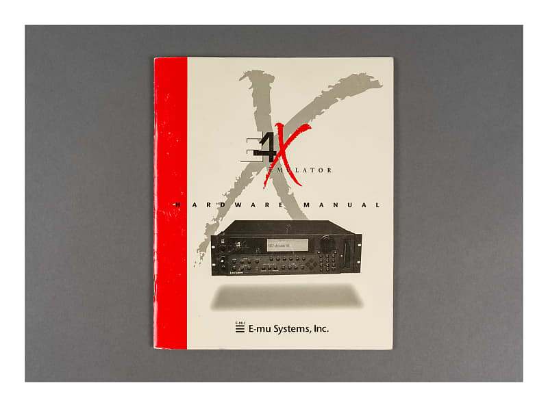 E-mu E4X Hardware Manual [USED] | Reverb UK