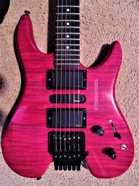 Steinberger USA GM7TA Trans Red flame maple 1997 Trans Red | Reverb