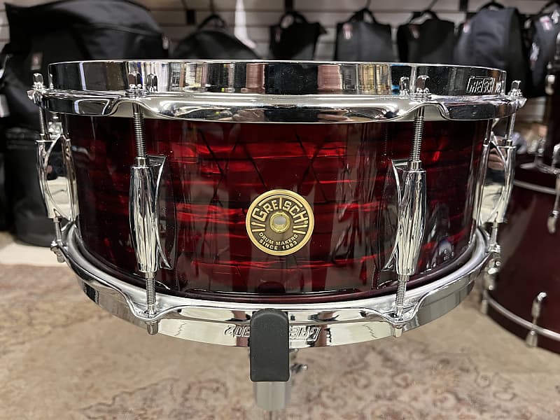 Gretsch Broadkaster Ruby Red Pearl Nitron Snare 5.5" x 14" | Reverb