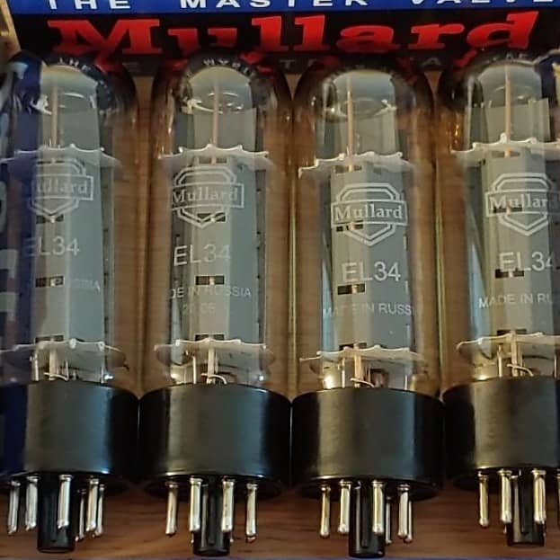 Tubes El34 Mullard Matched Quad. | Reverb