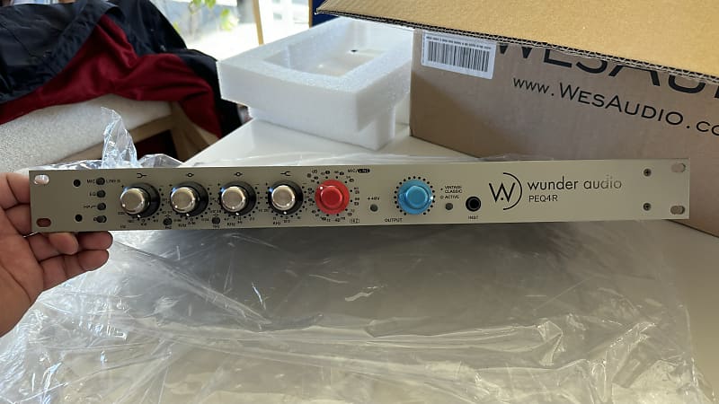 Wunder Audio PEQ4 HIQ 4-BAND MIC PRE/EQ - 19" 1U 2020-Present | Reverb