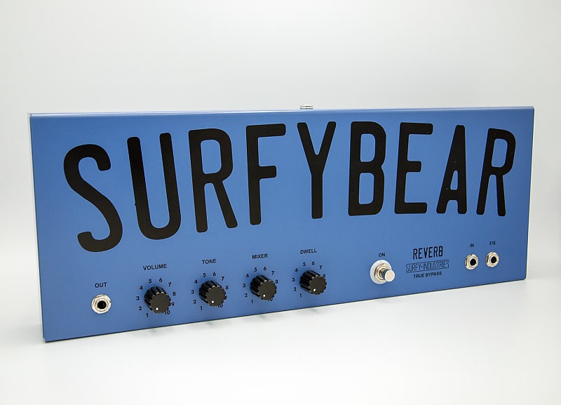 Surfy Industries SurfyBear Metal V1.2 Spring Reverb Unit Blue | Reverb
