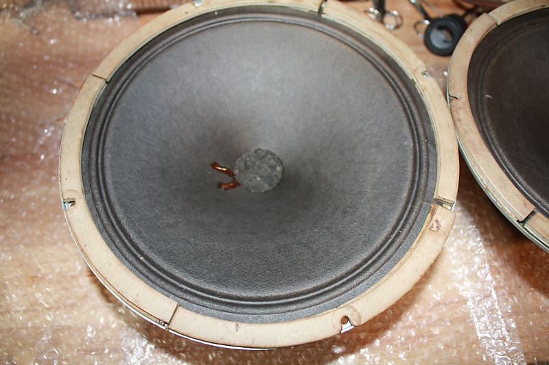 1940's General Electric 10" Speaker Pair, Original 8 Ohm | Reverb