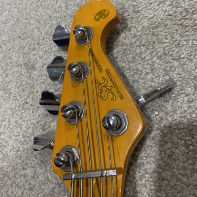 SX 5-String Fretless bass 2000's - Light blue metalic | Reverb