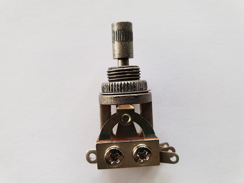 Les Paul 3 way toggle switch in relic antique silver | Reverb UK