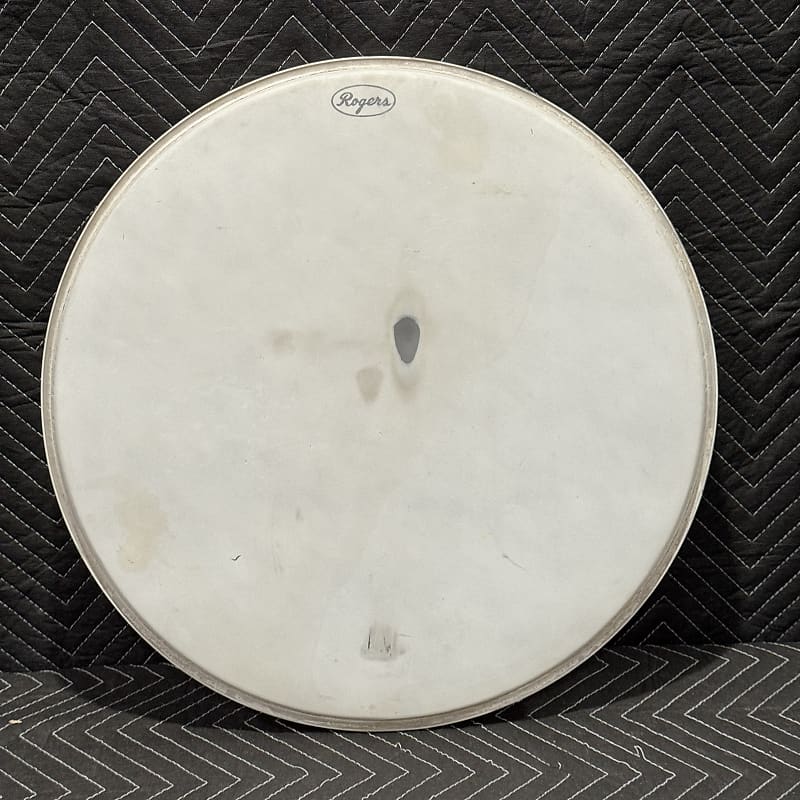 Vintage Rogers 20" Bass Drum Head - Cleveland Era - 1960s | Reverb