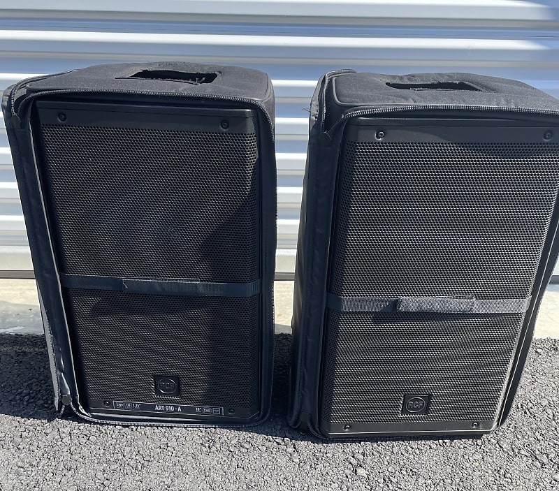 2 x RCF ART 910-A 2-Way 2100-Watt 10" with covers Active | Reverb