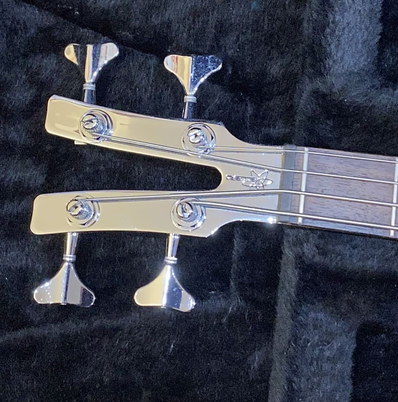 Vaccaro V2 Bass Guitar 1990s Red Sparkle w Hard Shell Case | Reverb