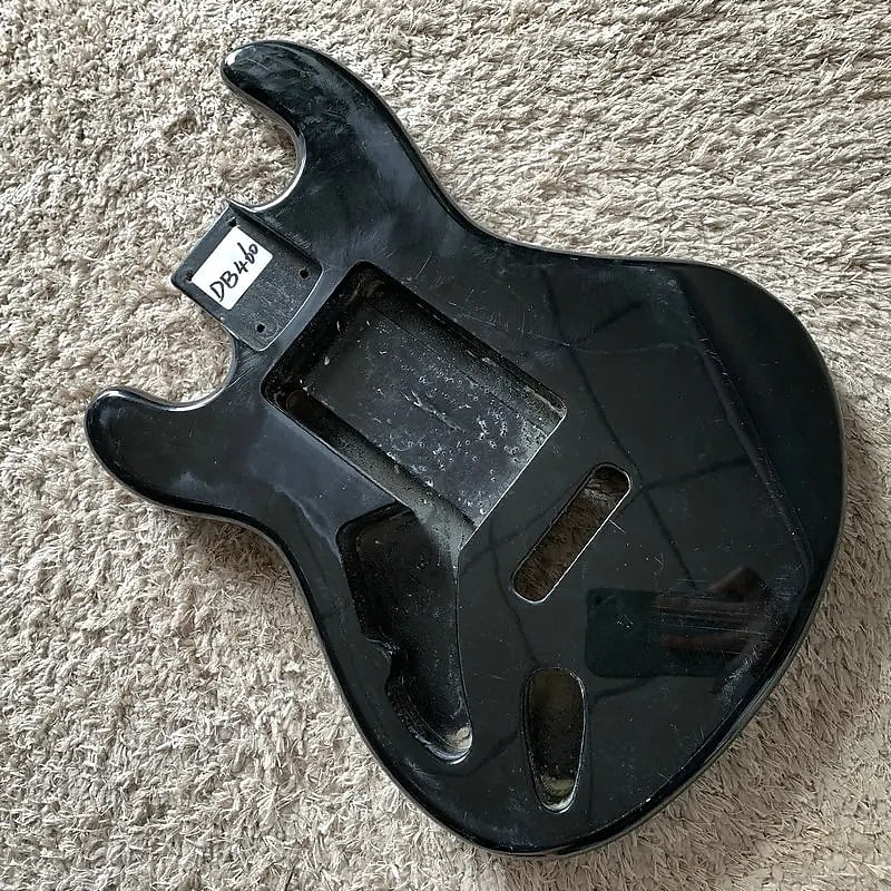 Glossy Black Left Handed Stratocaster Strat Style Guitar Body | Reverb