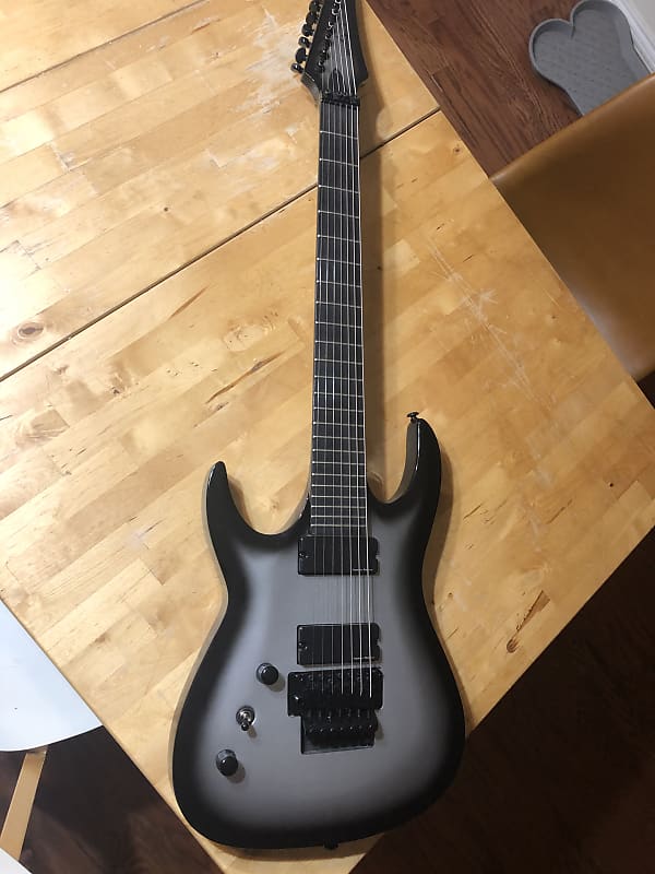 Agile 7 string 727 Interceptor Lefty 2018 Silverburst | Reverb