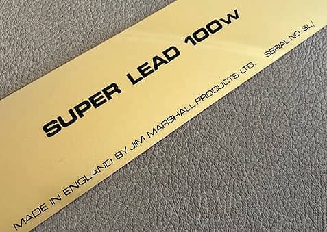 Marshall Reproduction JMP Superlead Plexi rear panel for | Reverb