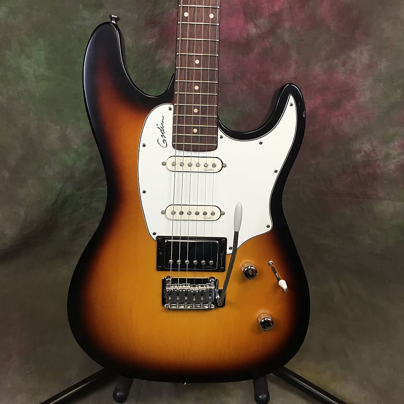 Godin Session HSS electric guitar, Light Burst finish | Reverb
