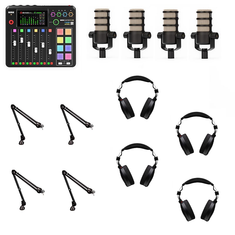 Rode RODECaster Pro II Podcast Bundle - 4 Users | Reverb
